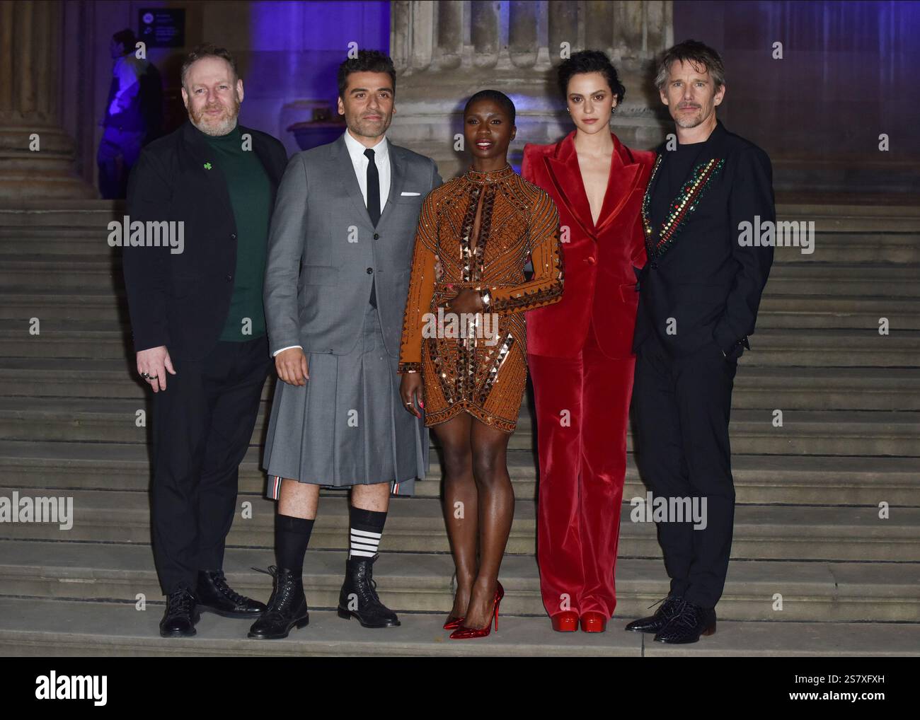 David Ganly, Oscar Isaac, Ann Akinjirin, May Calamawy and Ethan Hawke ...