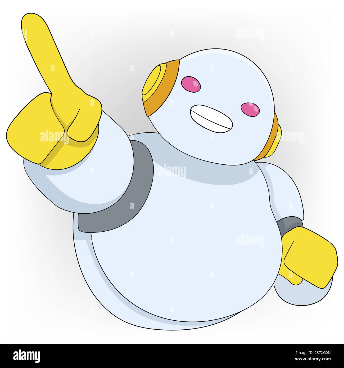 Cartoon doodle illustration about advanced technology in the future ...