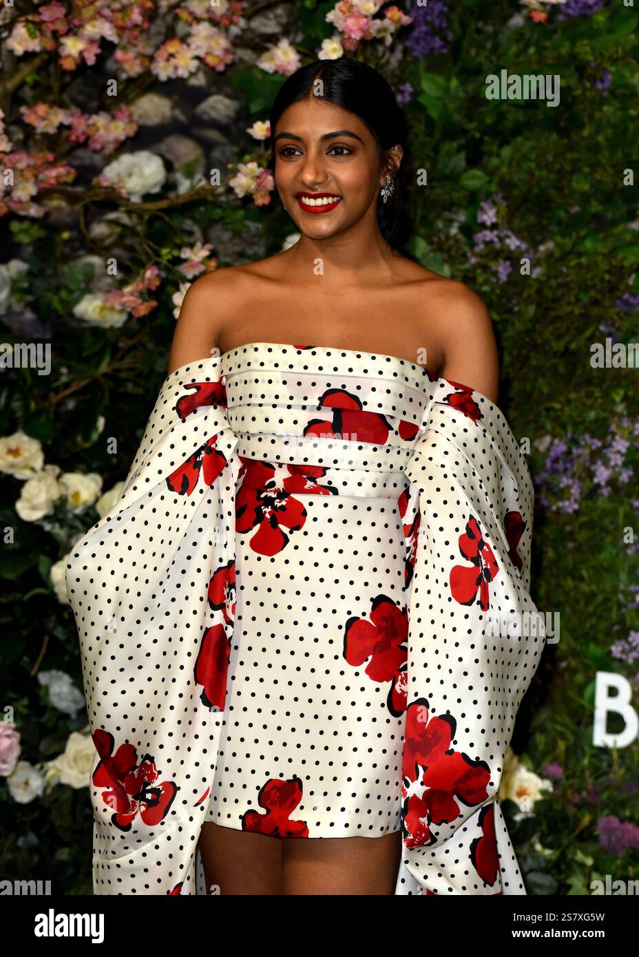 Charithra Chandran attends 'Bridgerton' "Series 2 World Premiere at ...