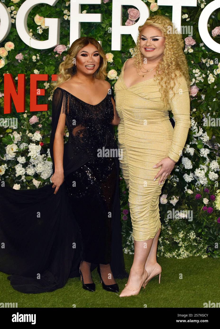 Jujubee and Kitty Scott-Claus attends 'Bridgerton' Series 2 World ...