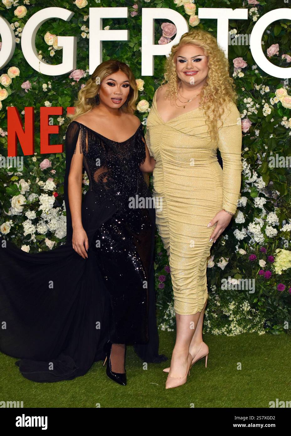 Jujubee and Kitty Scott-Claus attends 'Bridgerton' Series 2 World ...