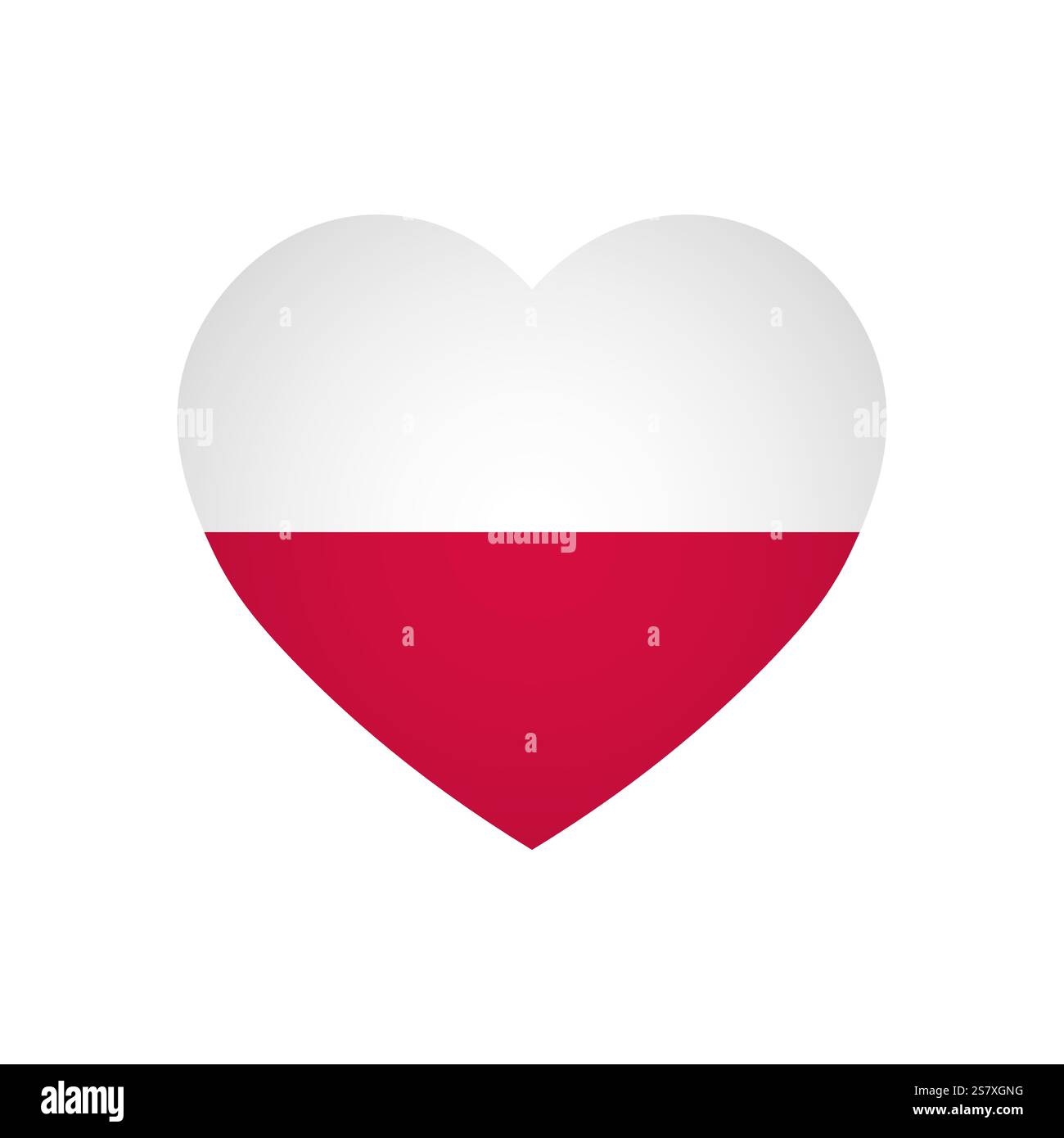 Polish national flag attached Cut Out Stock Images & Pictures - Alamy