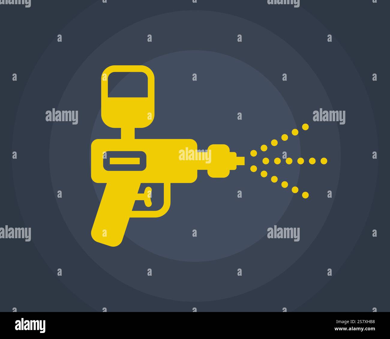 Painting spray gun steel industry Stock Vector Images - Alamy
