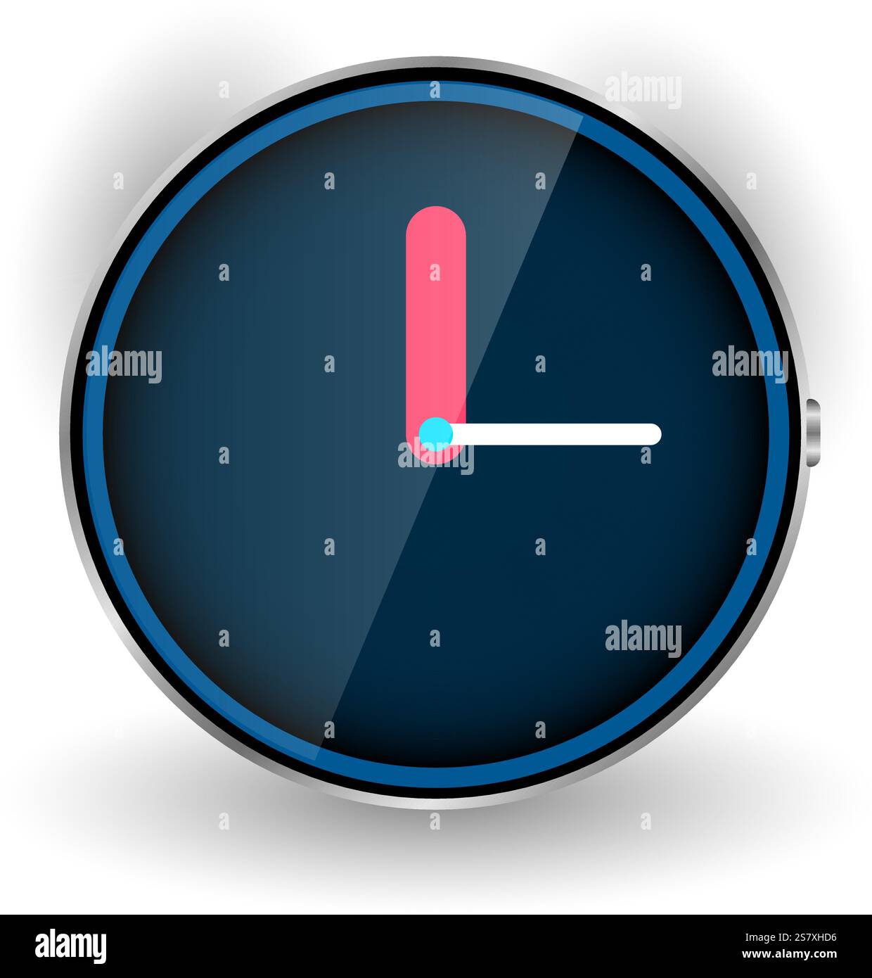 A simple and modern smartwatch interface featuring a dark circular ...