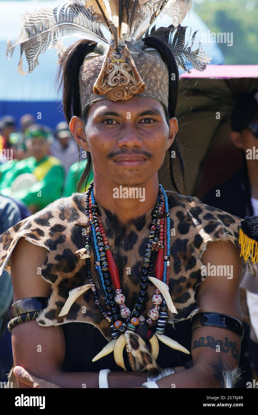 Tarakan - Indonesia, 8 October 2023 : young man dressed in traditional ...