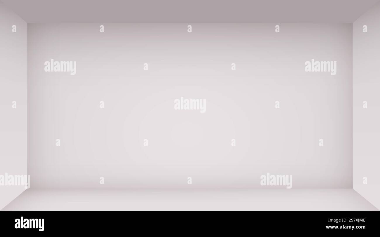 Empty niche or shelf on white wall mockup. Shop, gallery, showcase to ...