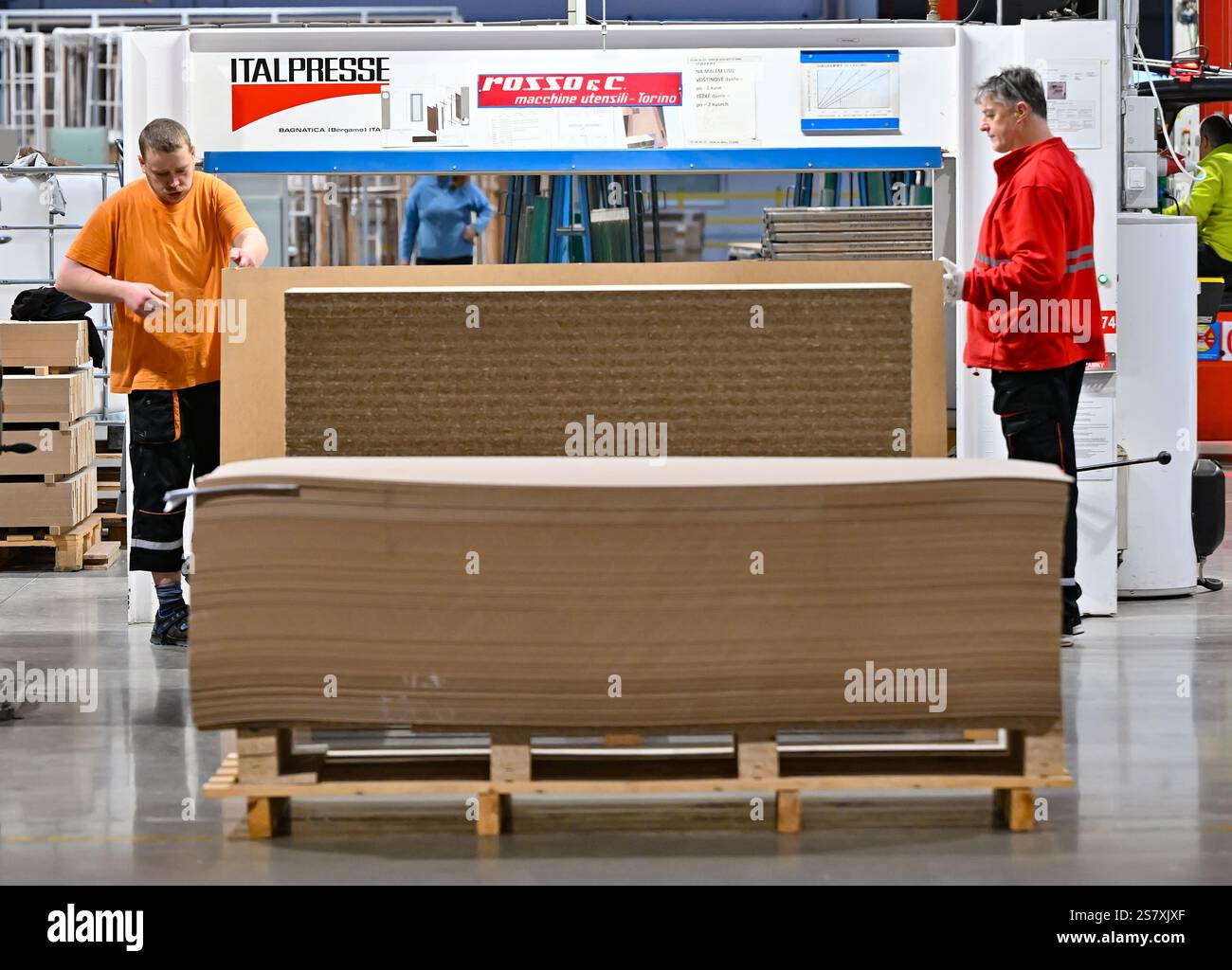 Hruskovy Dvory, Czech Republic. 20th Jan, 2025. Door maker Doornite ...