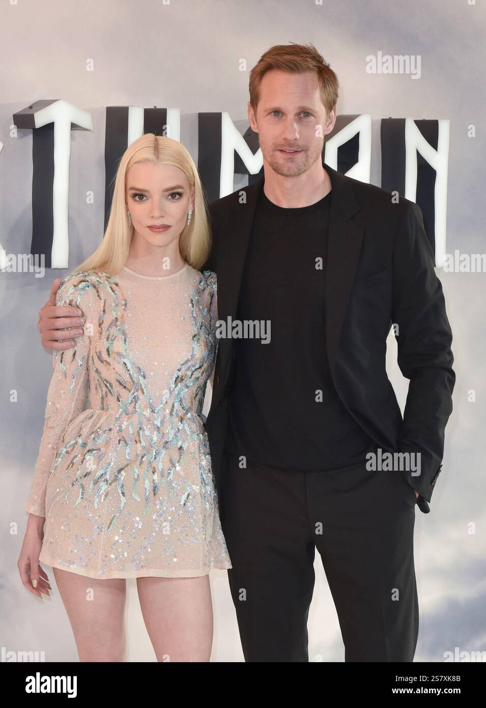 Anya Taylor-Joy and Alexander Skarsgard attends 'The Northman ...