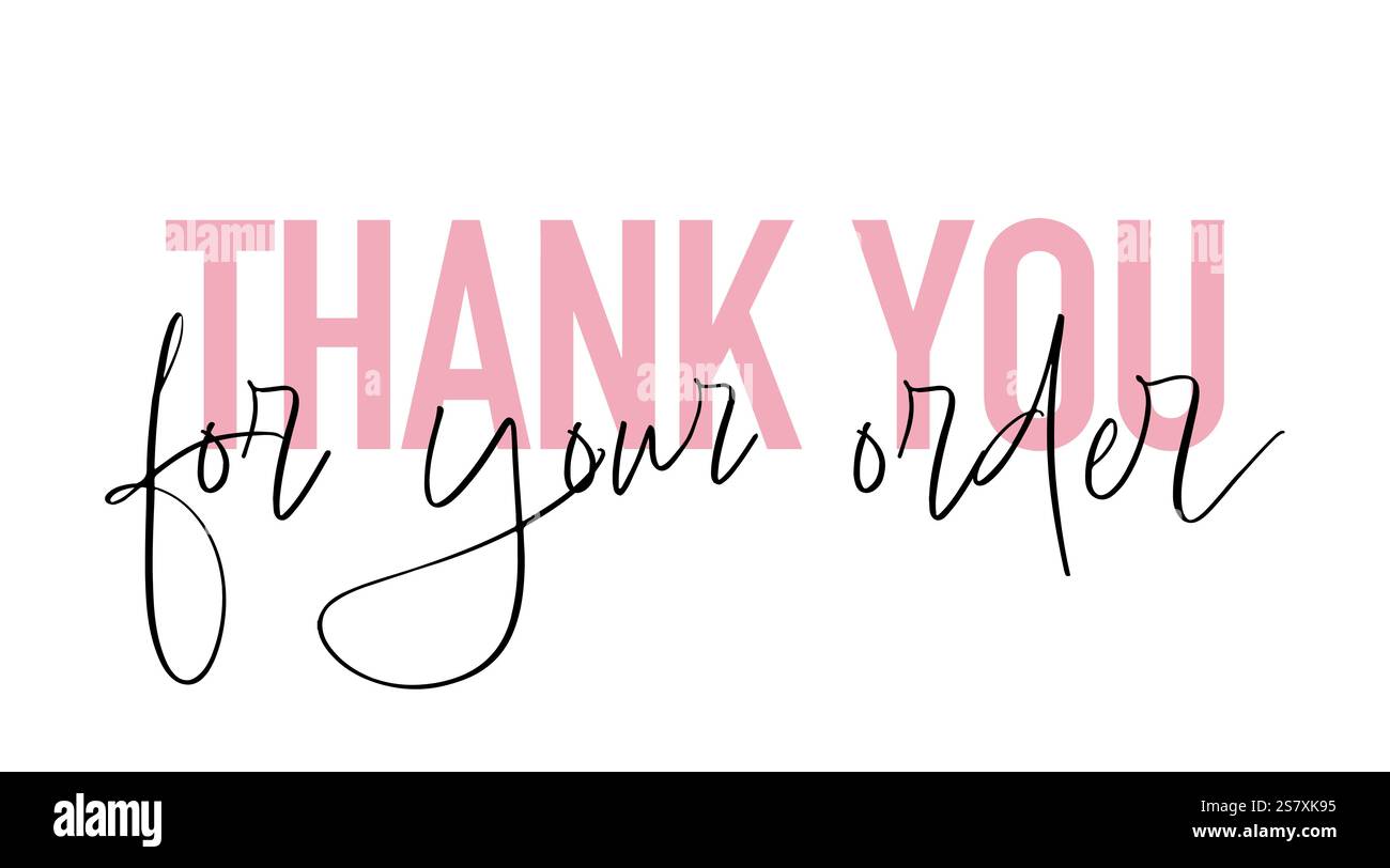 Thank You for Your Order quote card. Modern, simple, minimal ...
