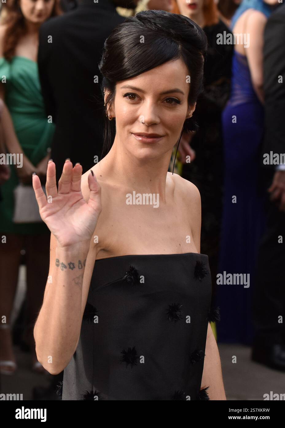 Lily Allen attends The Olivier Awards at the Royal Albert Hall in ...