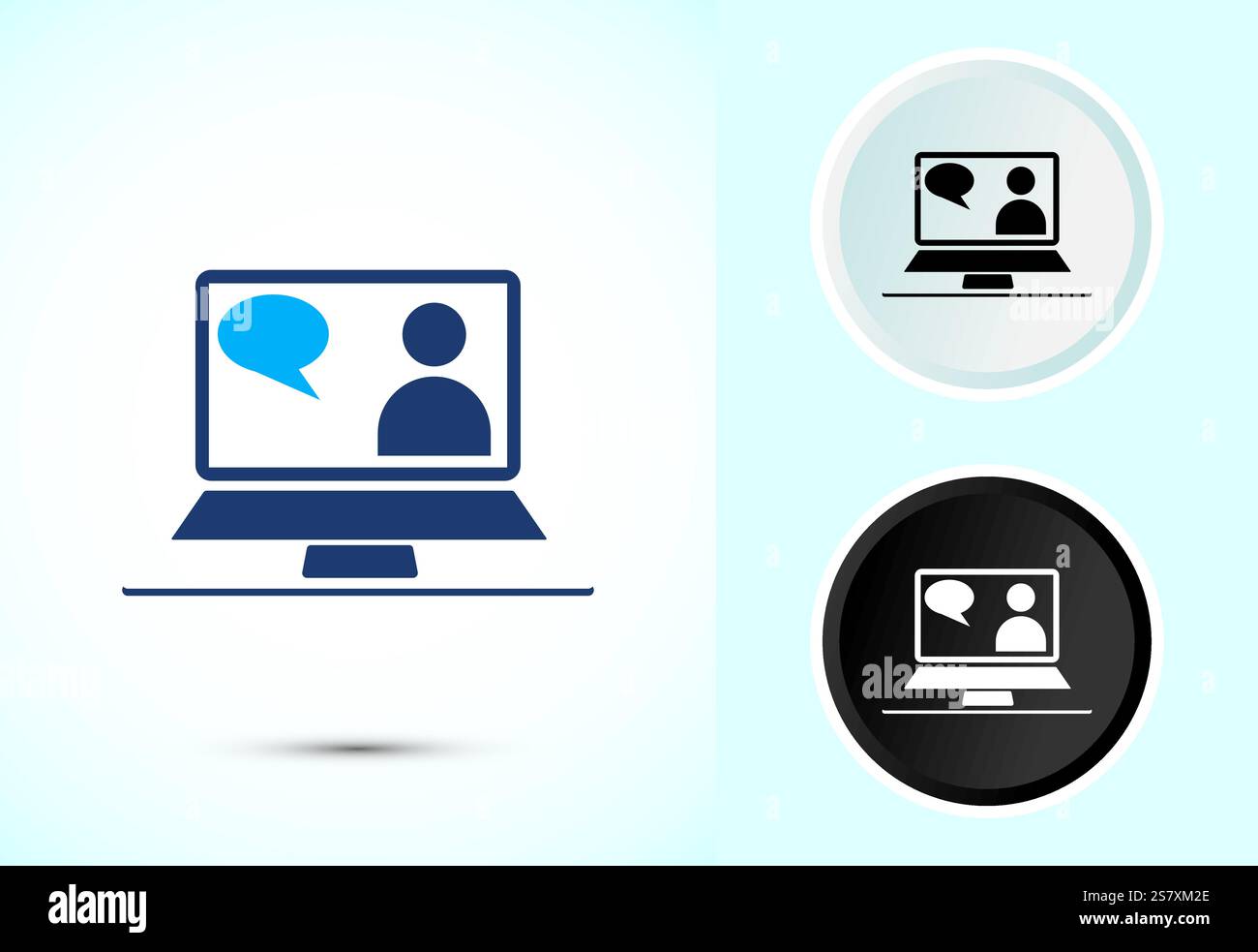 Online training icon design illustration, Webinar icon for website ...