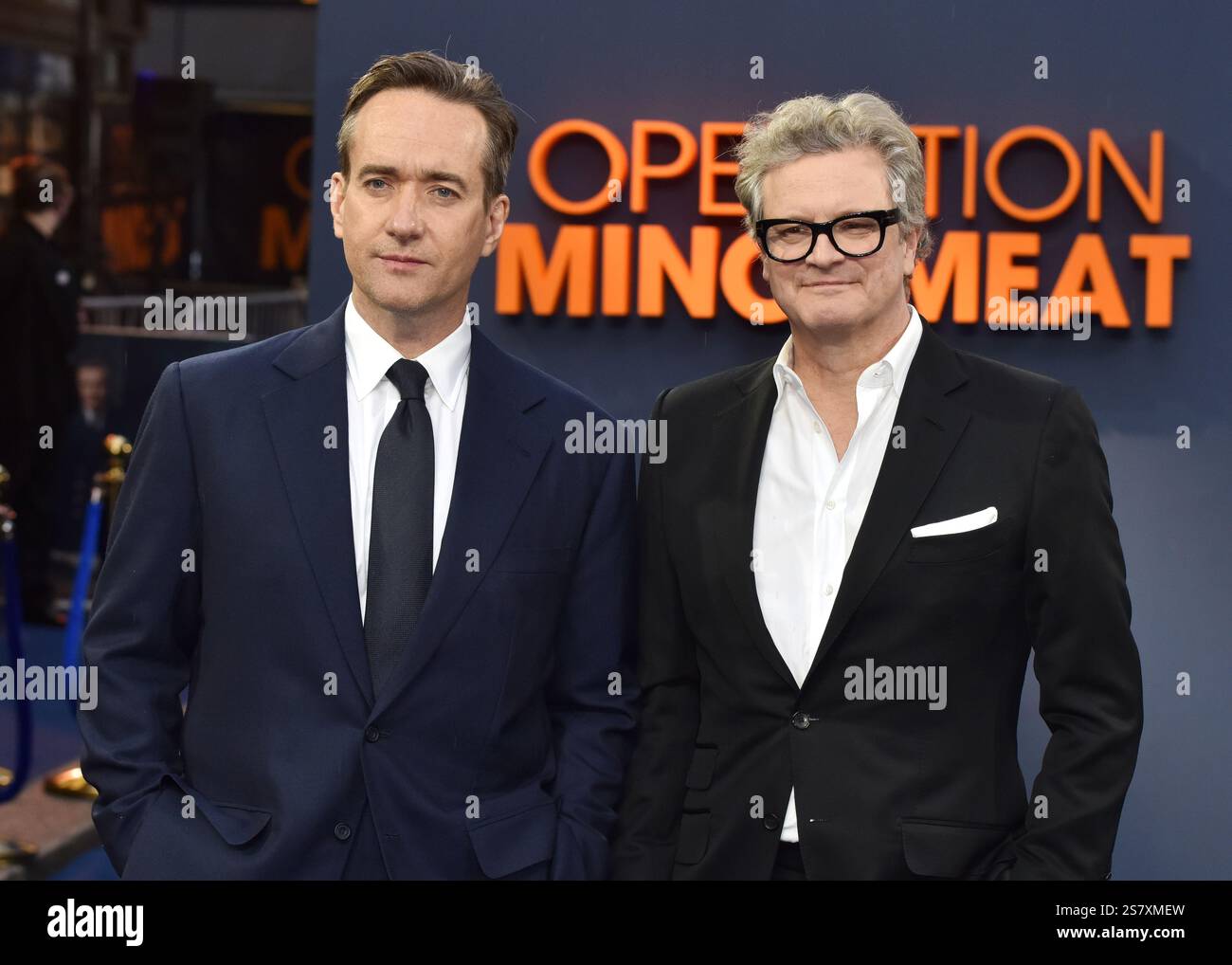 Matthew Macfayden and Colin Firth attends 'Operation Mincemeat' - UK ...