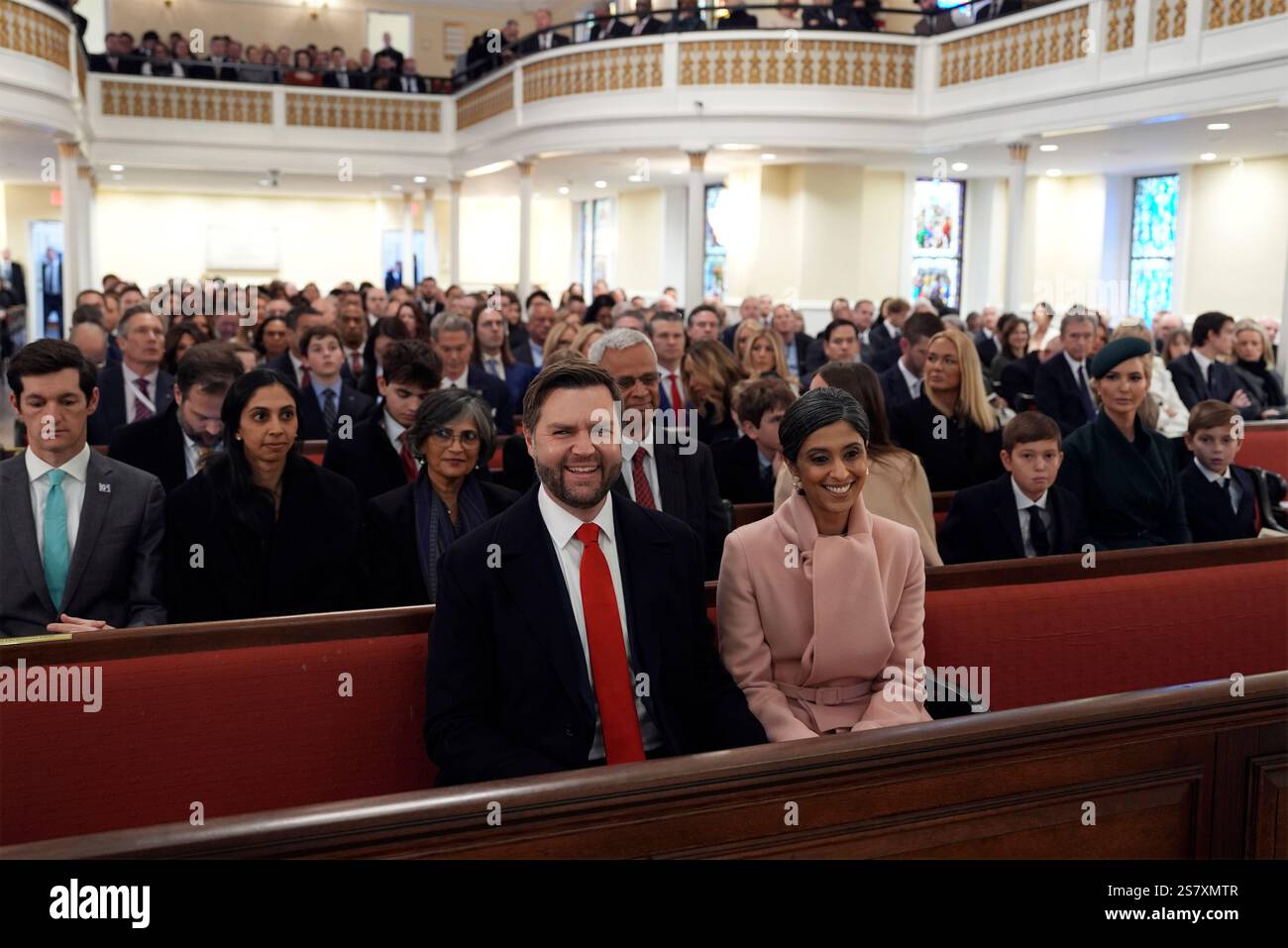 Vice President-elect JD Vance and Usha Vance arrive before President ...