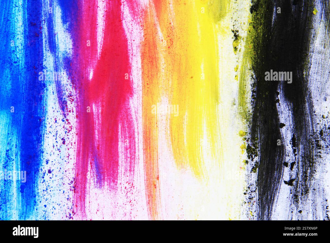 cmyk laser powder isolated as color background Stock Photo - Alamy