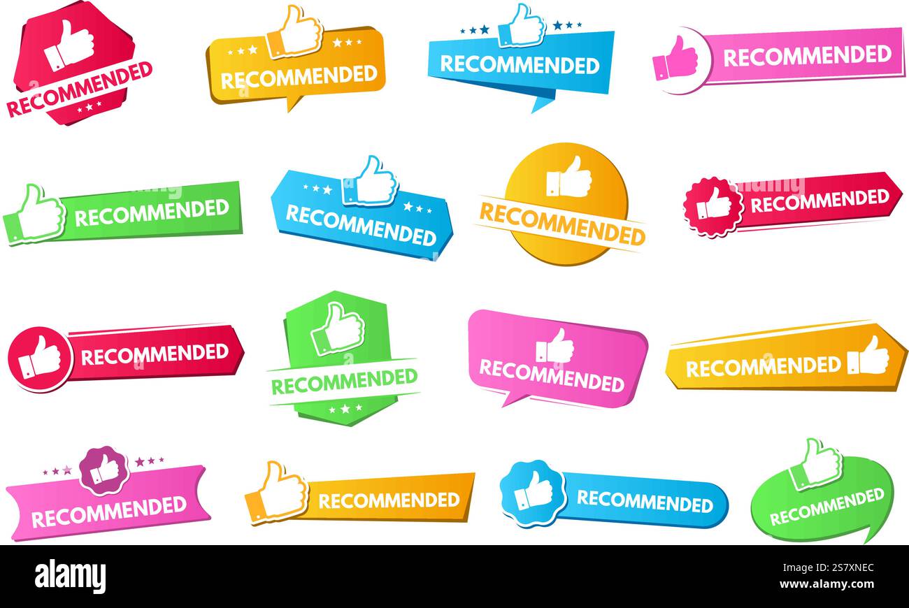 Recommendation badges hi-res stock photography and images - Alamy