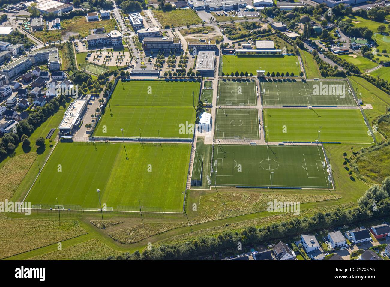 Aerial view, BVB 09 Borussia Dortmund training center on Adi-Preißler ...