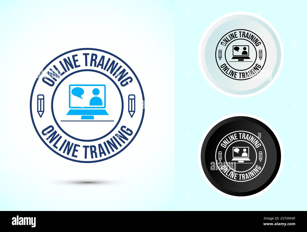 Online training icon design illustration, Webinar icon for website ...