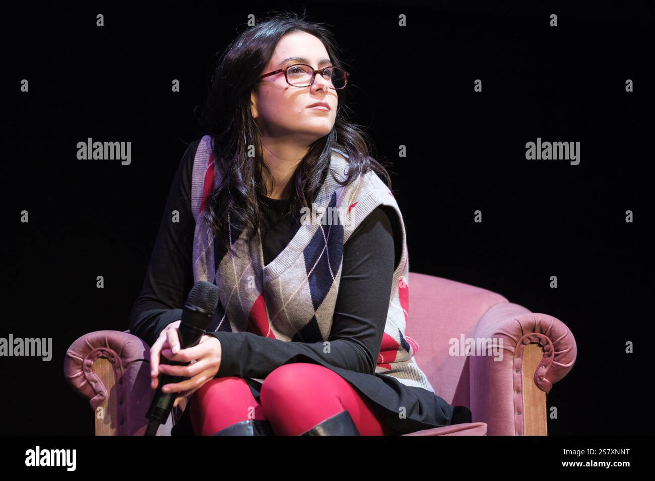 Chiara Oliver attends the presentation of the Universal Music Festival ...