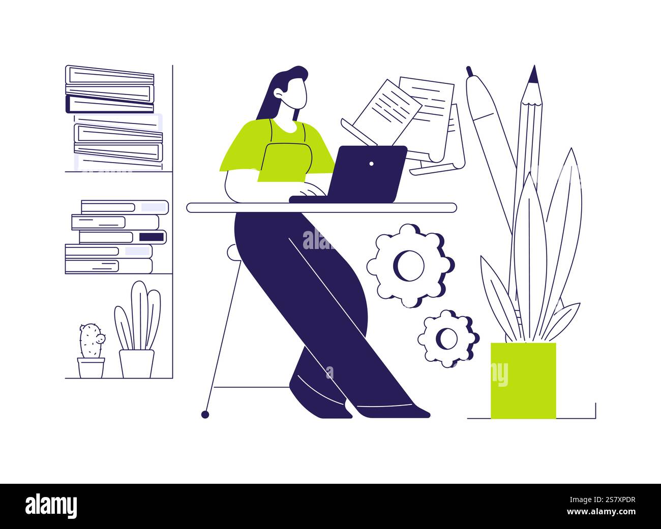 Editor in chief abstract concept vector illustration Stock Vector Image ...