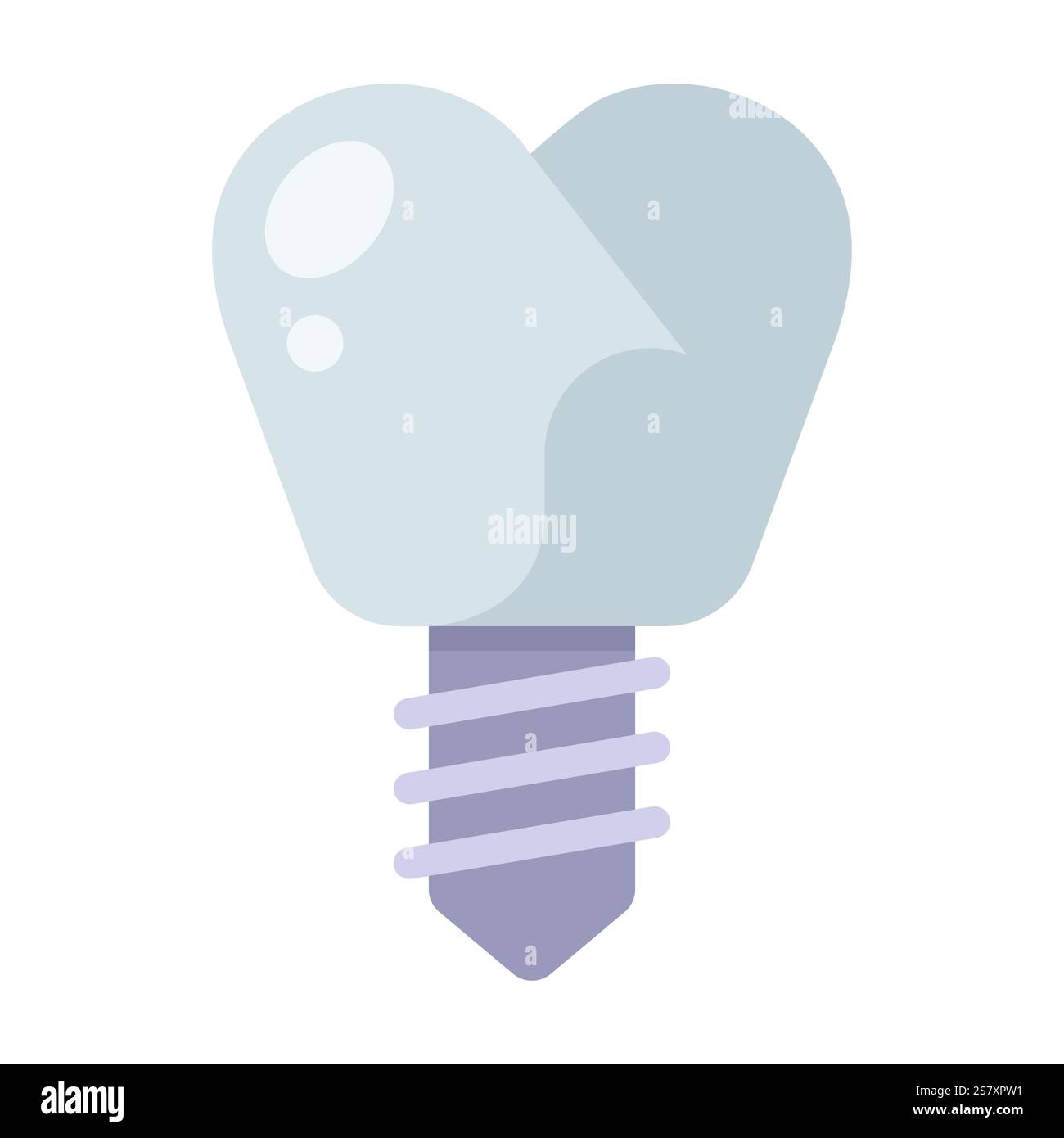 human tooth implant in mouth. mount artificial tooth Stock Vector Image ...