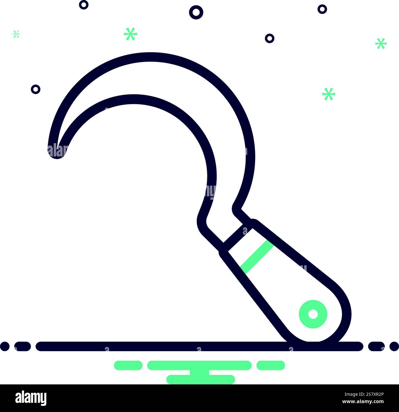 Icon for sickle, slash hook Stock Vector Image & Art - Alamy