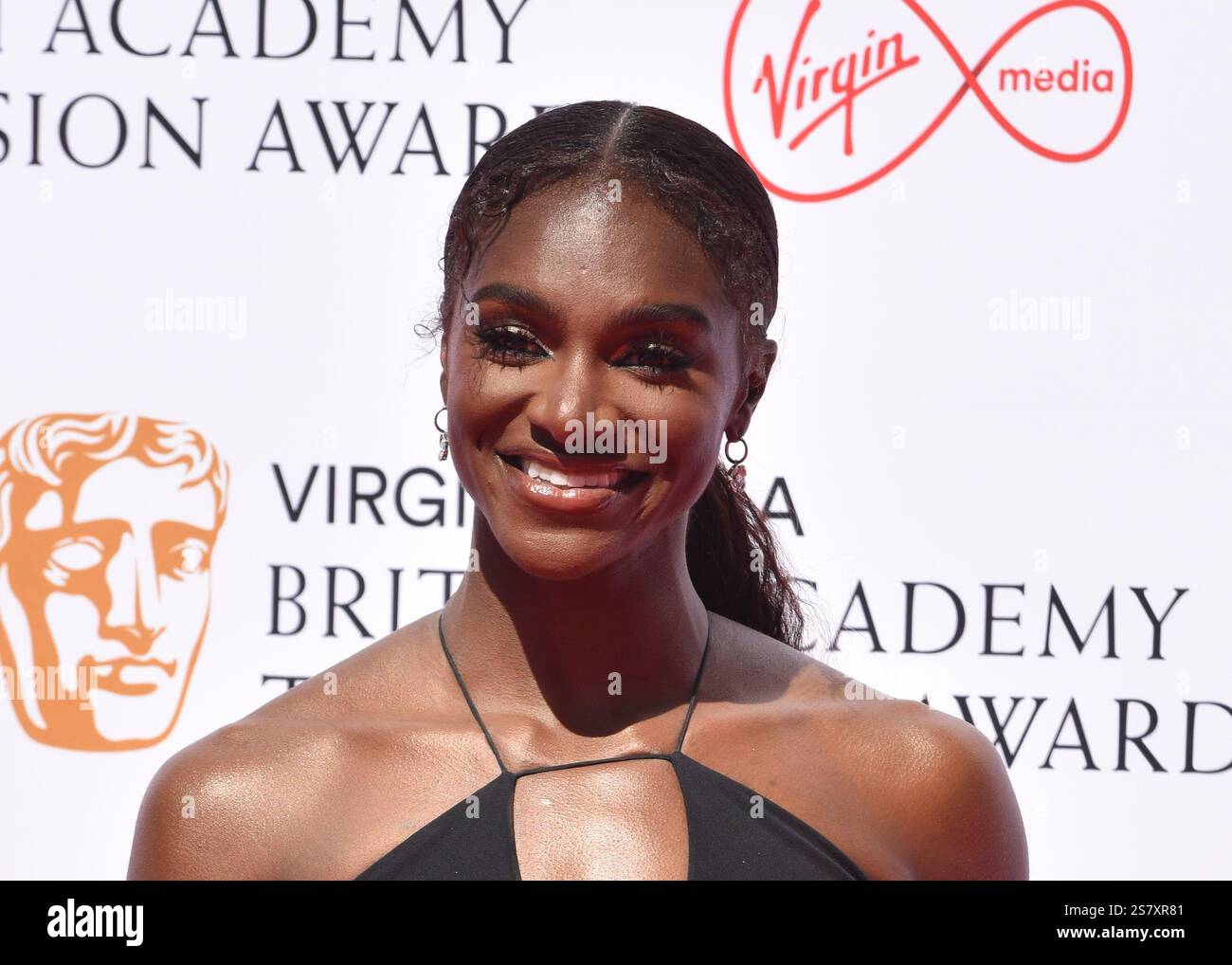Dina Asher-Smith attends the Virgin Media British Academy Television ...