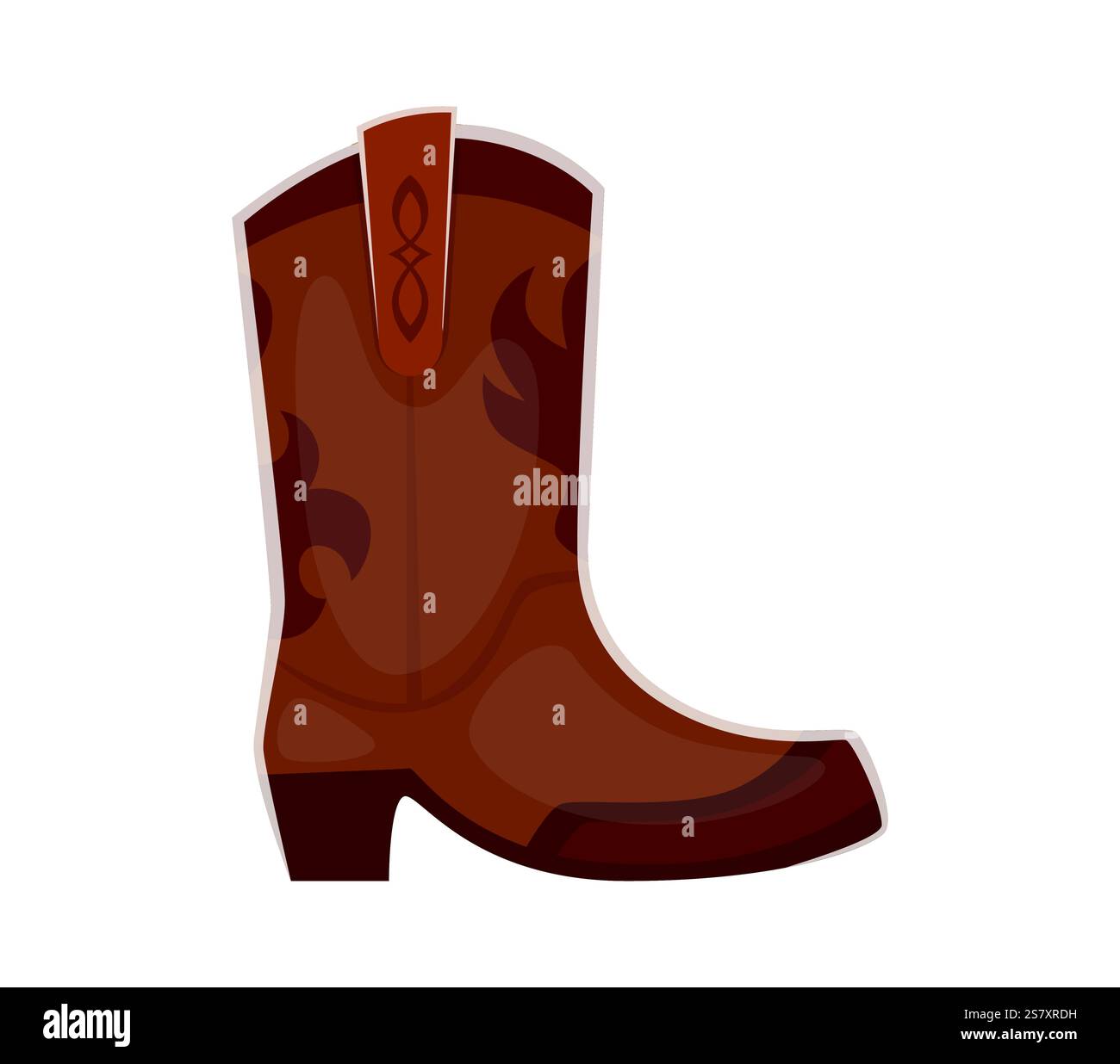 Letter L cowboy boot font, wild west typeface, western type, sheriff ...