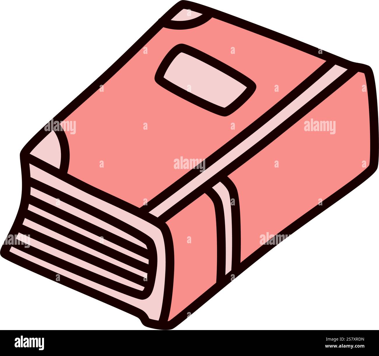 Doodle book icon hand drawn with thin line in minimalistic style and ...