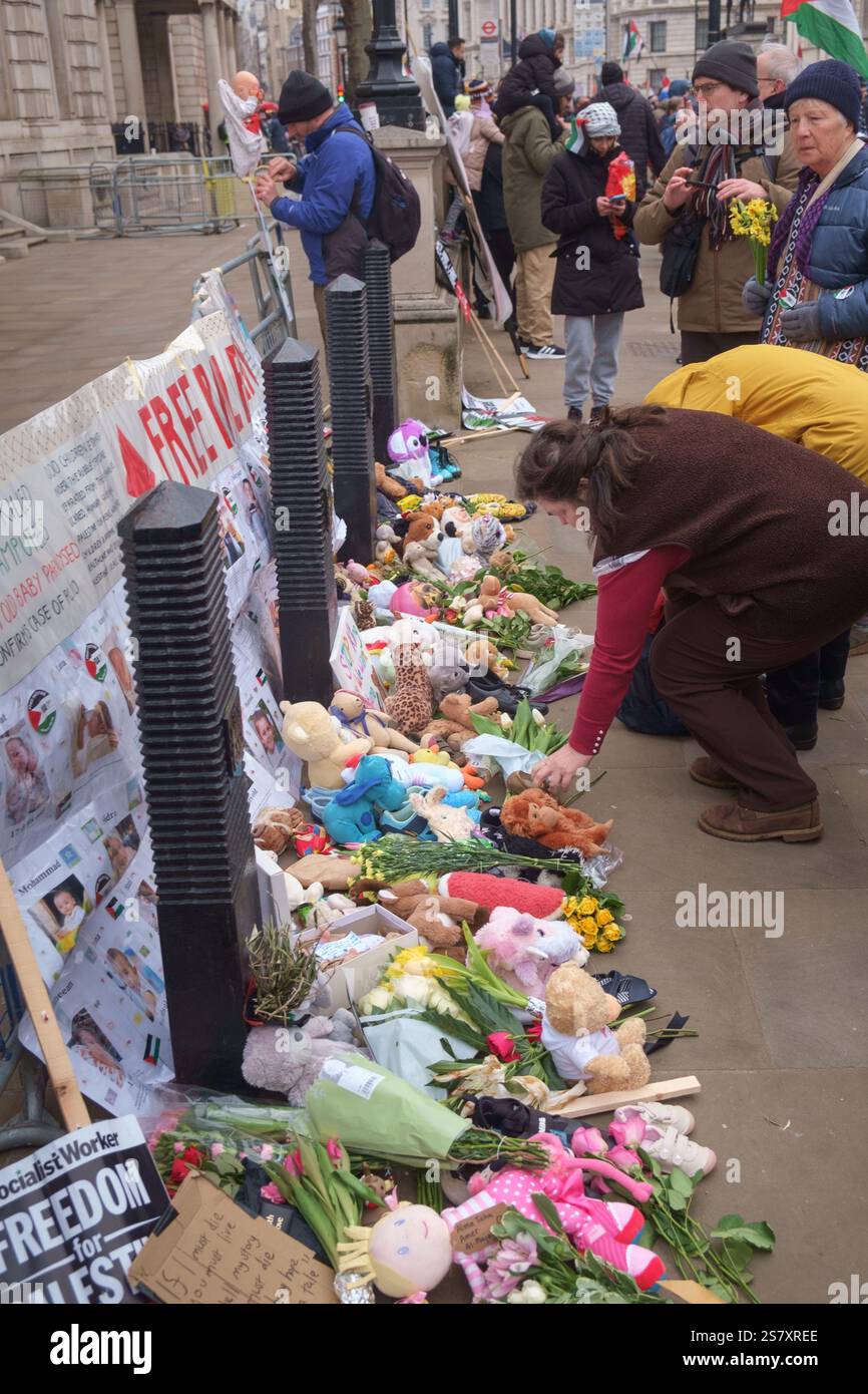 London, UK, Whitehall, January 18th 2025, National March for Palestine ...