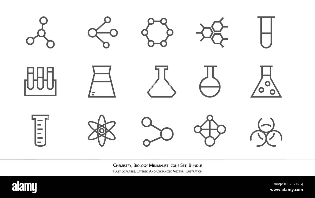 Chemistry and biology clipart Black and White Stock Photos & Images - Alamy