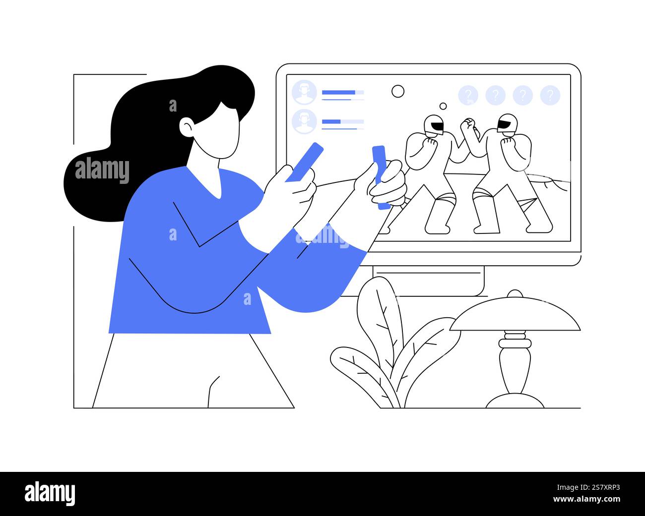 Sensor games isolated cartoon vector illustrations Stock Vector Image ...