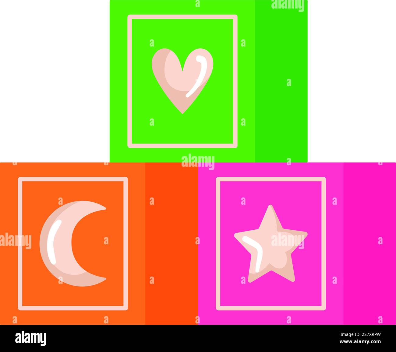 Baby with building blocks babies Stock Vector Images - Alamy