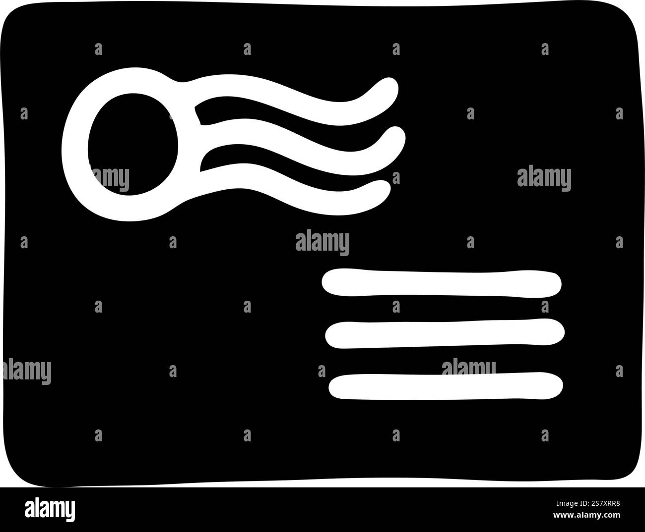 Doodle closed envelope hand drawn in flat style. Isolated on white ...