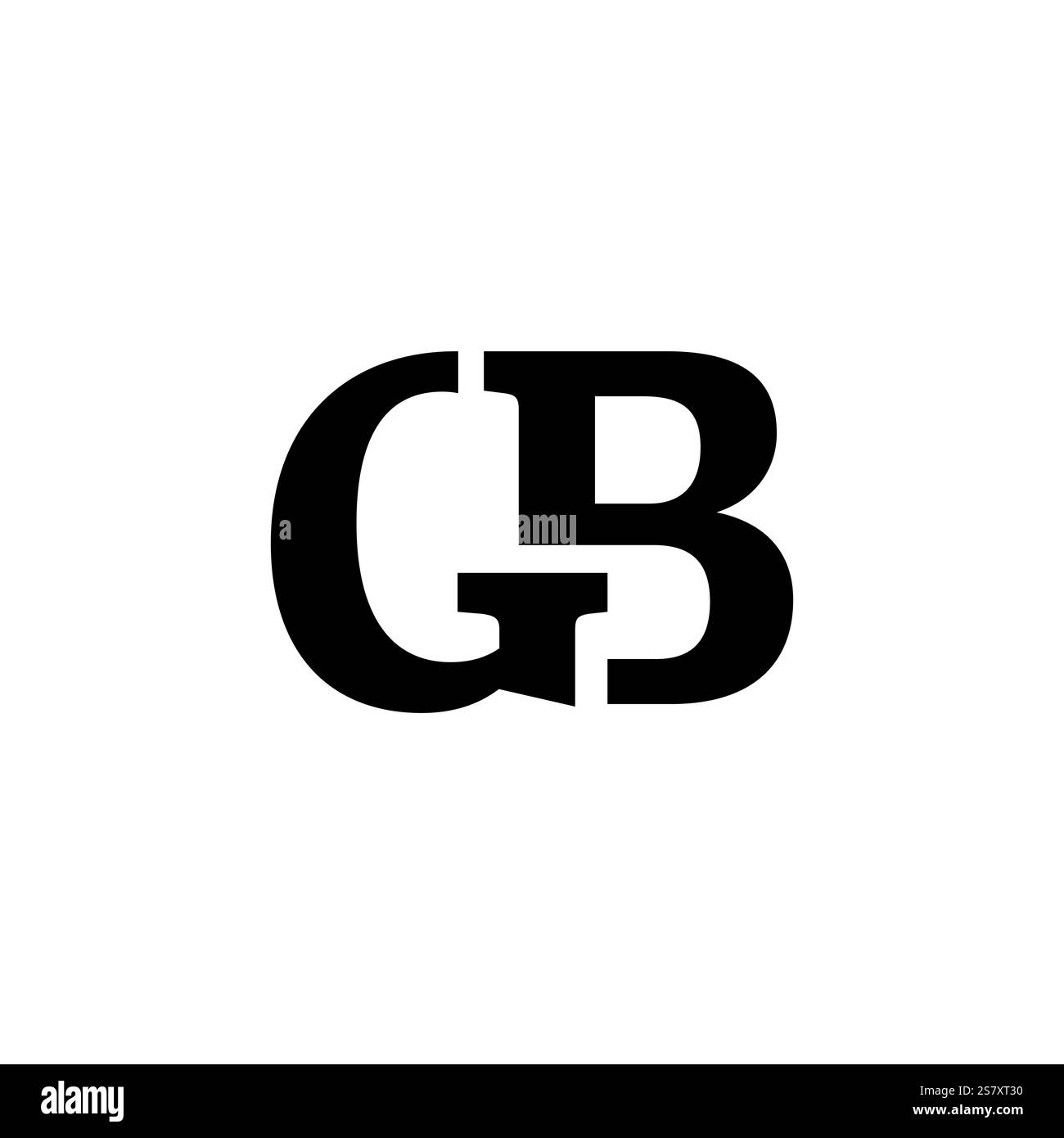 Monochrome logo design featuring intertwined GB letters, representing ...