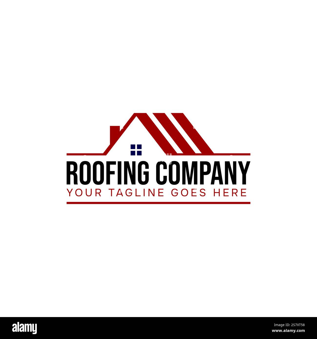 Professional and sleek logo design for a roofing company, showcasing a ...