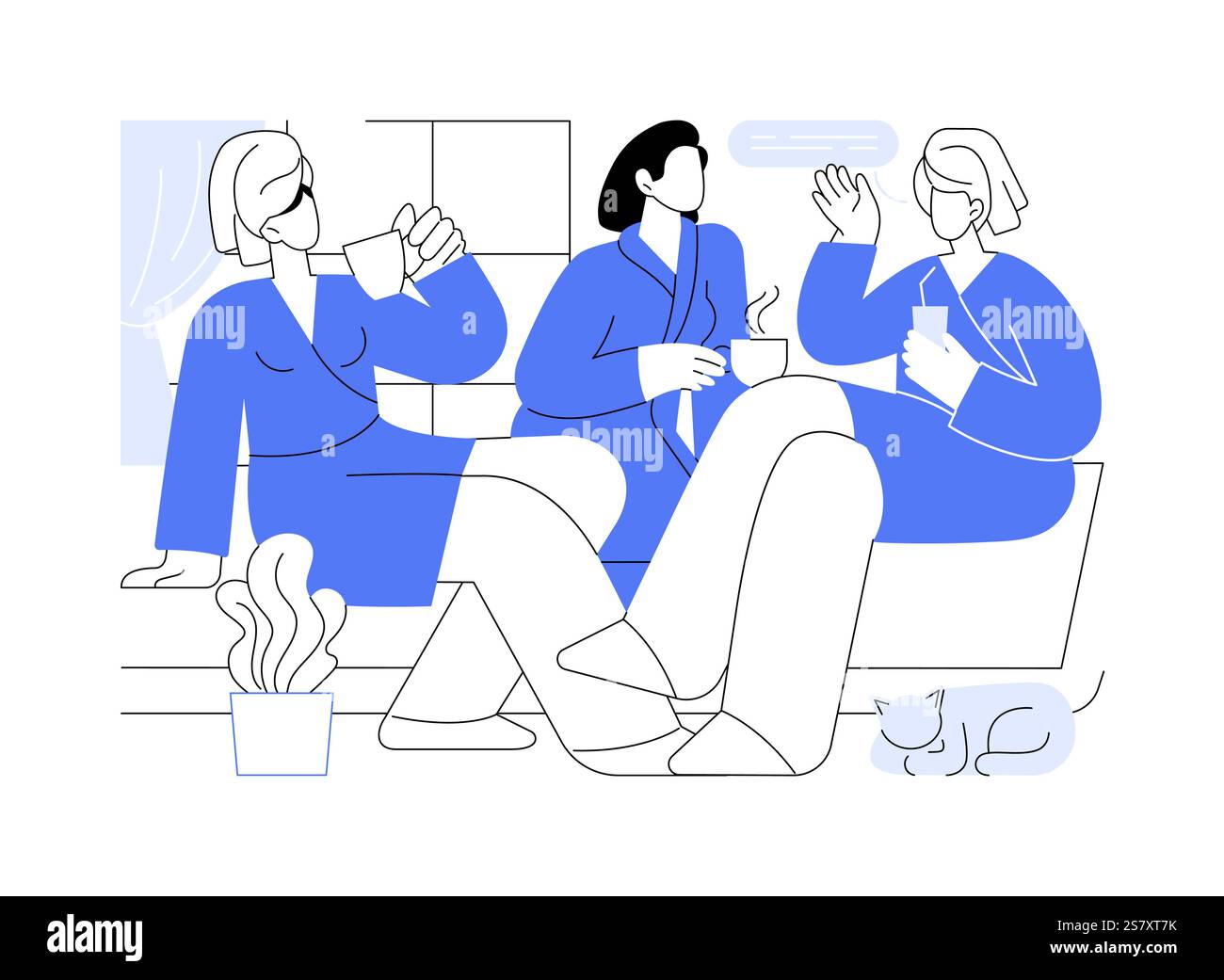 Home spa day isolated cartoon vector illustrations Stock Vector Image ...