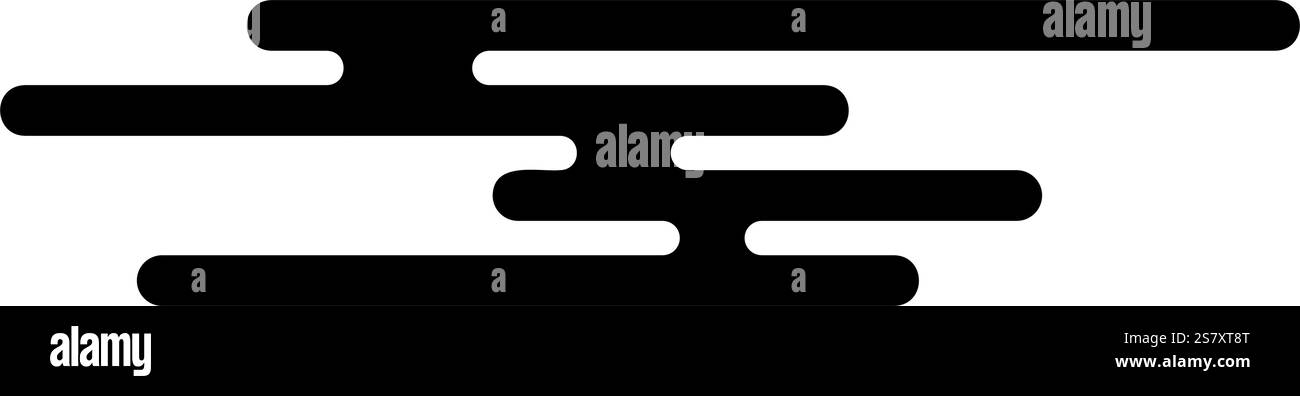 Cloud shape in oriental style. Traditional Asian ornament. Simple ...