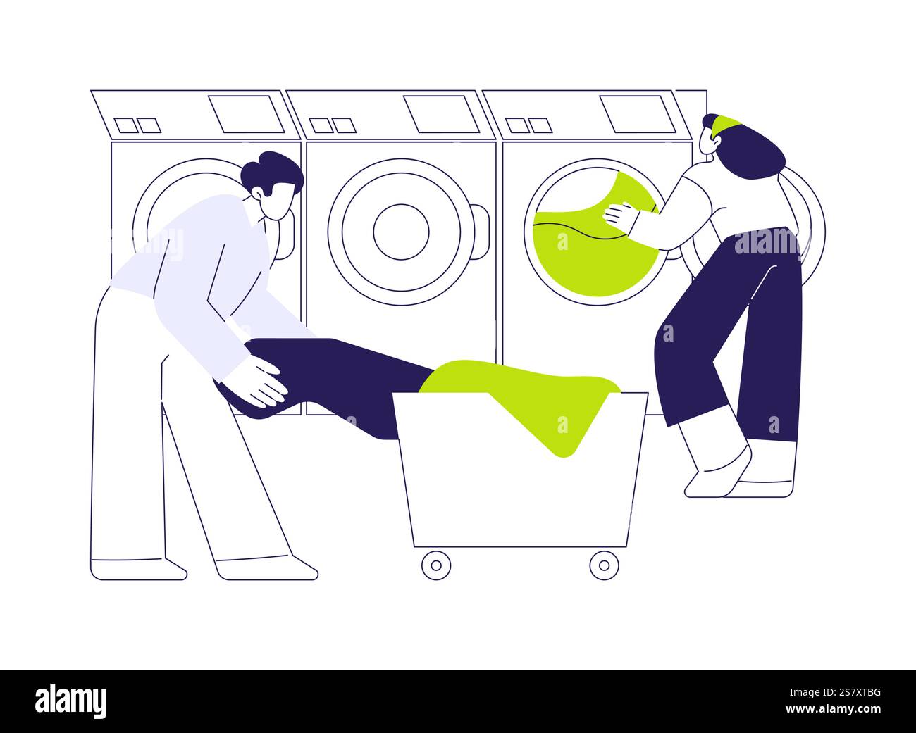 Spot cleaning and laundry abstract concept vector illustration Stock ...
