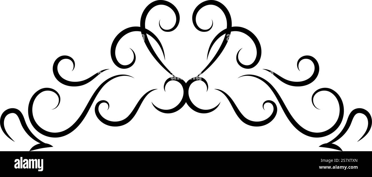 elegant flourish divider Stock Vector Image & Art - Alamy