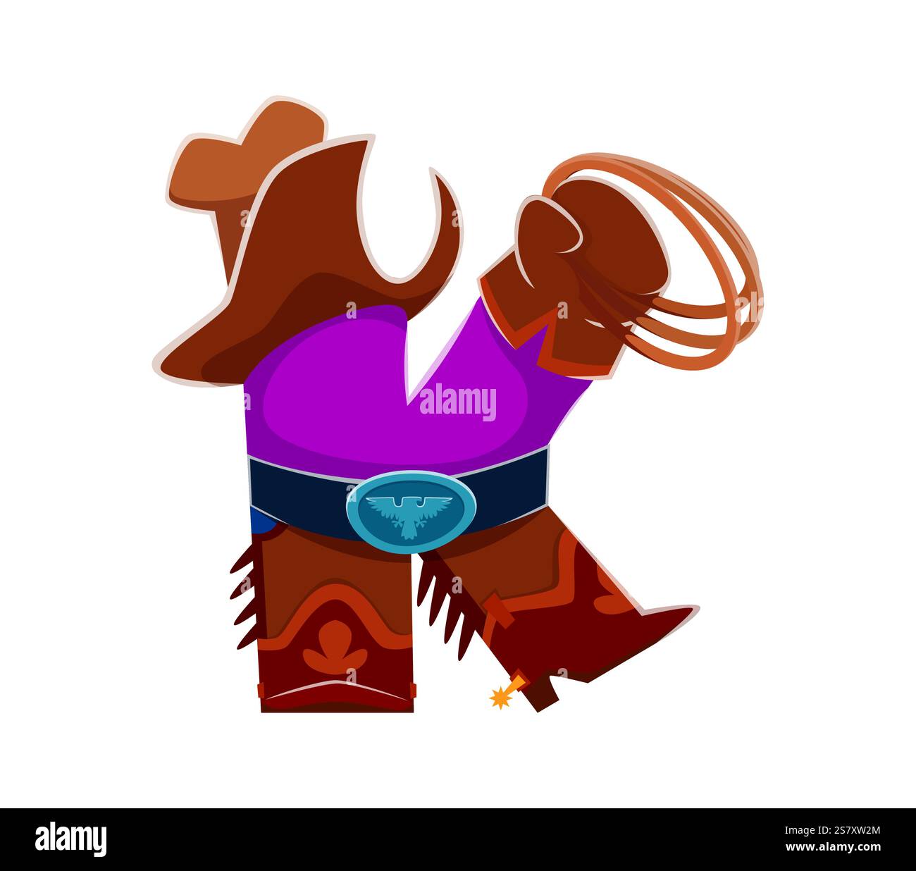 Letter K cowboy font featuring boots, hat, lasso and belt buckle ...
