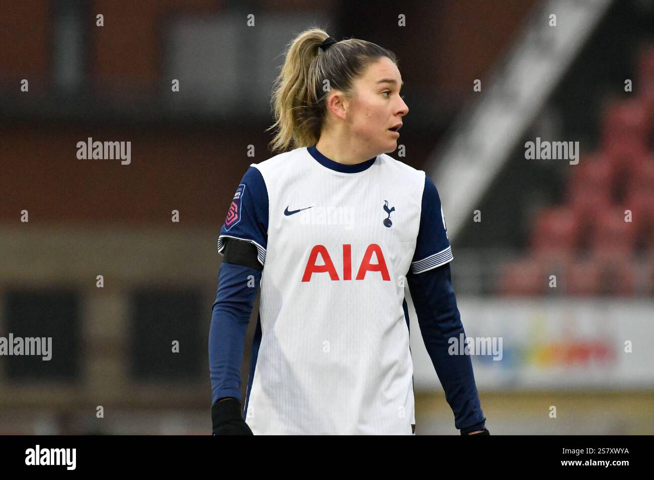 London, England. 19 January 2025. Anna Csiki of Tottenham Hotspur ...