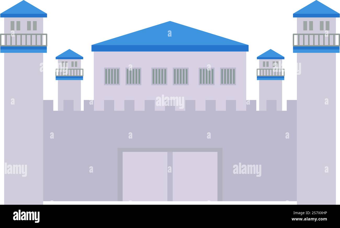 Jail exterior Stock Vector Images - Alamy