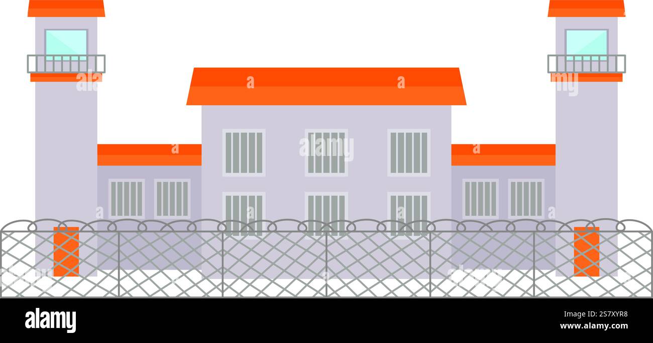 jail building facade Stock Vector Image & Art - Alamy