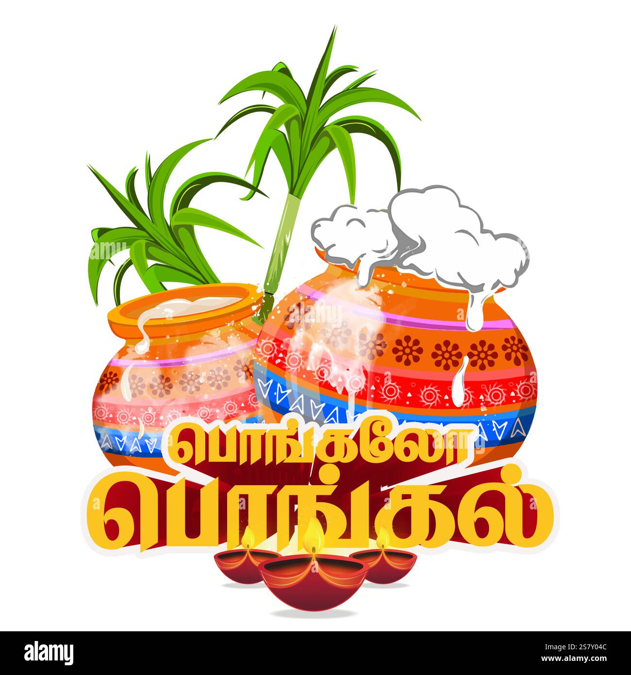 Vibrant pongal banner hi-res stock photography and images - Alamy