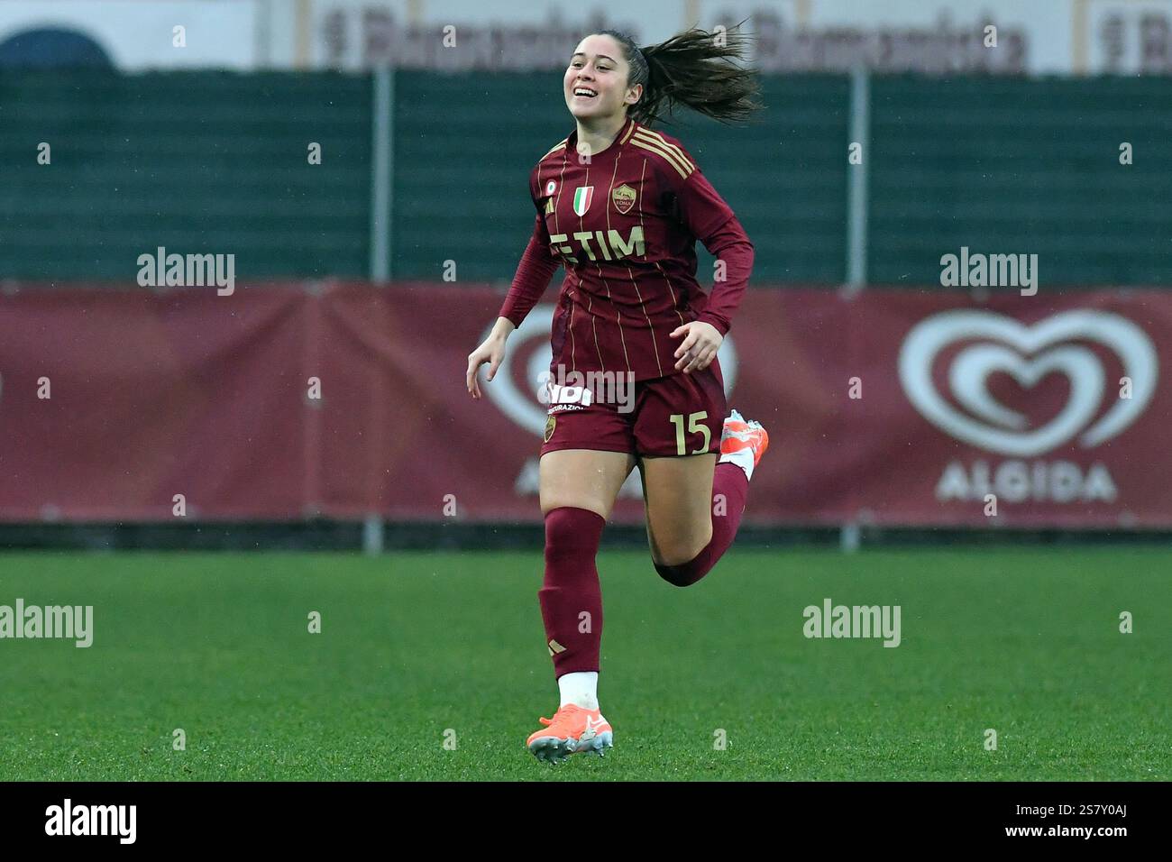 Roma, Lazio. 19th Jan, 2025. Giulia Dragoni of AS Roma celebrates ...