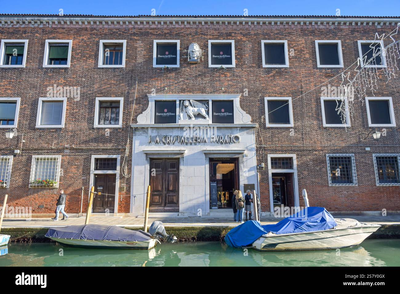 Glasbläserei Cristalleria Murano, Altbau, Kanal Rio dei vetrai, Murano ...