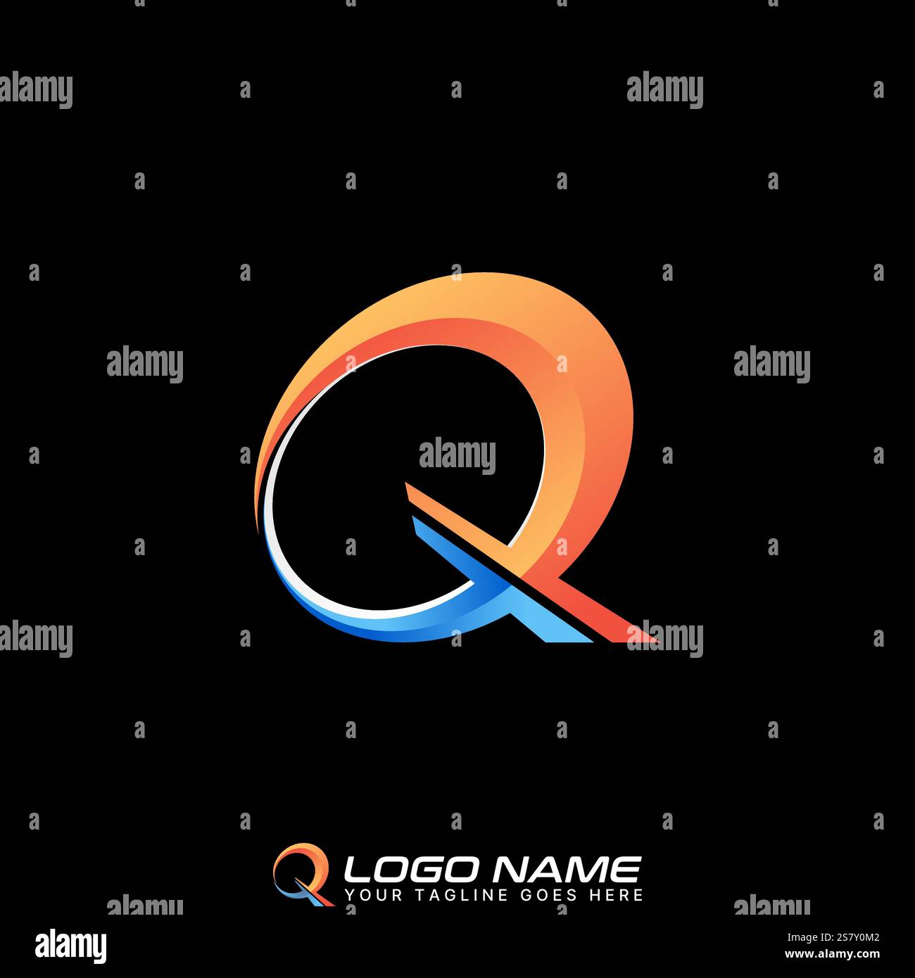 Logo design graphic concept creative premium vector stock image graphic initial TQ QT TT font ...