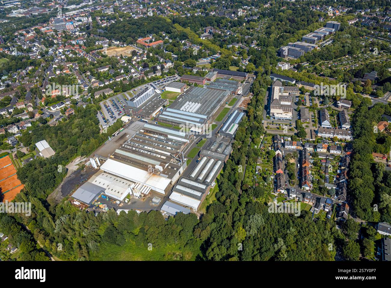 Aerial view, Eickhoff Maschinenfabrik GmbH mechanical engineering ...