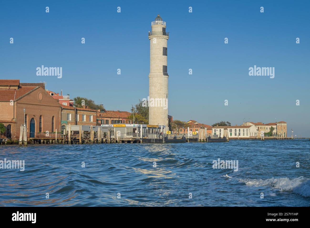 Leuchtturm Faro di Murano, Venedig, Venetien, Italien *** Faro di ...