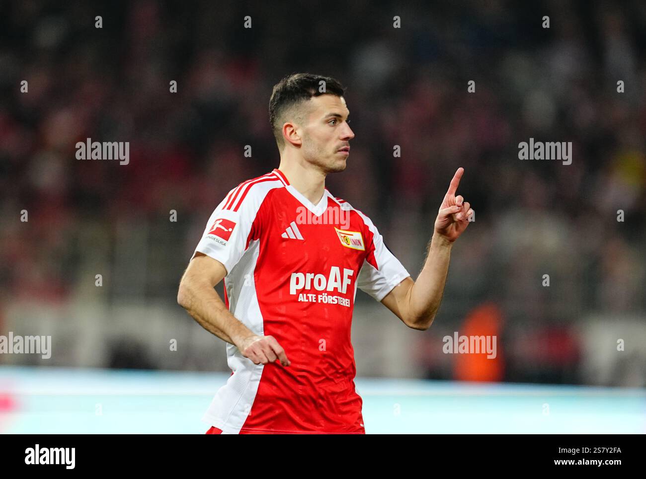 January 19 2025: Tim Skarke of Union Berlin looks on during a 1 ...